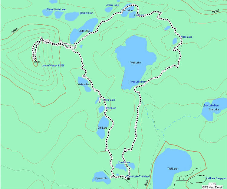 Mount Watson GPS Map